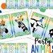 Party Animals Printable Banner - Instant Download | Zoo Party Animal ...
