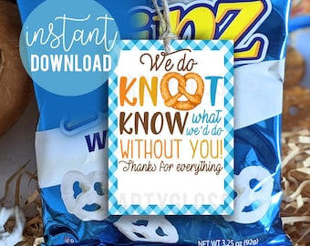 Pretzel Thank You - Etsy