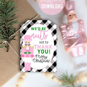 Client Thank You Nutcracker Printable Tags Nutcracker Gift - Etsy