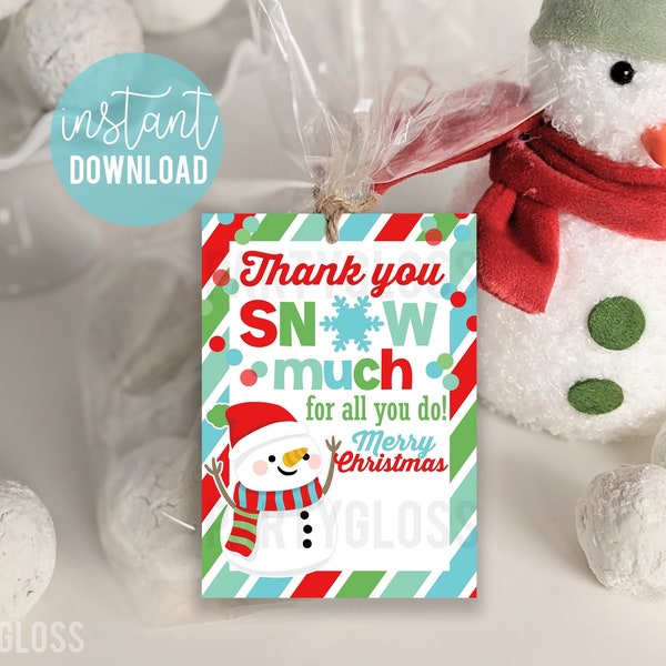 Snowman Thank You - Etsy