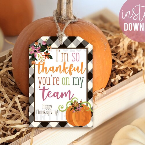 EDITABLE Fall Gift Tag Staff Appreciation Gift Teacher - Etsy