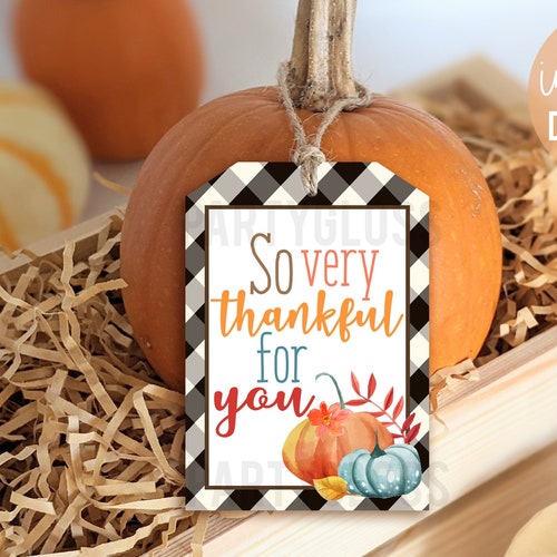 Thanksgiving Staff Appreciation Printable Tag Fall Staff - Etsy