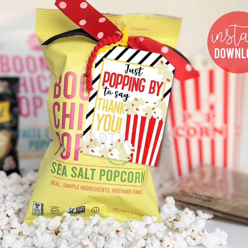 Popcorn Thank You - Etsy