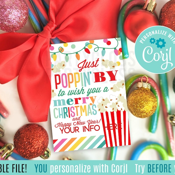 Christmas Popcorn - Etsy