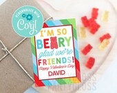 Editable Gummy Bear Valentine's Day Printable Tag Class - Etsy