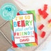 Editable Gummy Bear Valentine's Day Printable Tag Class Classmates Team ...