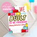 Built to Be Friends Valentine's Day Printable Tags, Building Brick ...
