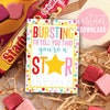Editable Printable Gift Tag Teacher Appreciation Starburst Stars ...