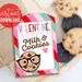 Valentine's Day Milk and Cookies Printable Tag, Class Valentine ...