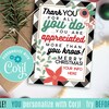 Christmas Winter Break Thanks Snow Much Appreciation Printable Tag ...
