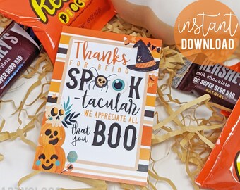 Thanksgiving Teacher Appreciation Printable Gift Tags Fall - Etsy