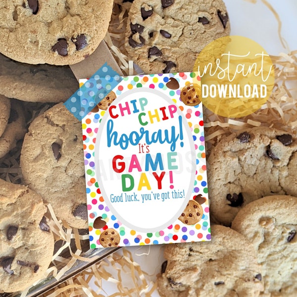 Chip Chip Hooray Its Game Day Tag Svg - Etsy