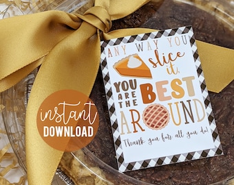 Rolling Appreciation Thank You Tag Instant Download Teacher - Etsy