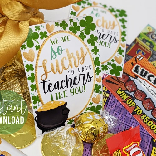 St. Patrick's Day Thank You Sign Printable for Staff - Etsy