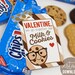 Valentine's Day Printable Cookie Tag Milk and Cookies Valentine Class ...