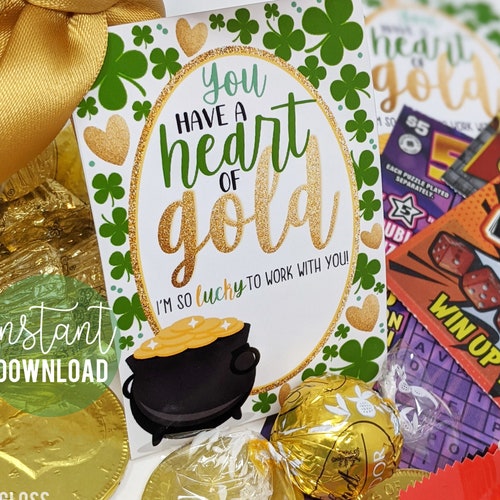 Printable St. Patrick's Day Gift Tag Happy St - Etsy