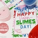 Slime Valentine's Day Printable Tag Non Food Valentine - Etsy