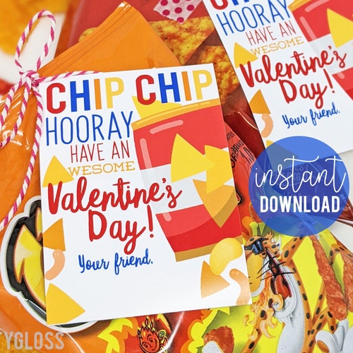 PRINTABLE Valentine You're All That and a Bag of CHIPS - Etsy