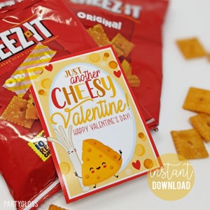 Cheese Valentine's Day Printable, String Cheese Valentine, Cheesey ...