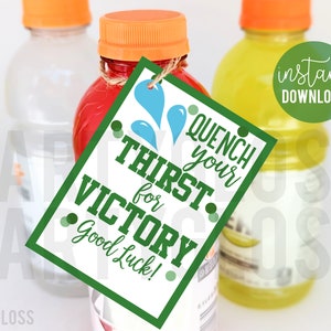 Green Swimming Good Luck Printable 8x10 Inch Sign, Quench Your Thirst ...