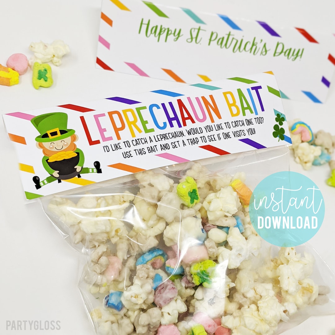 Leprechaun Bait St. Patrick's Day Printable Bag Toppers Zip Top Bag ...