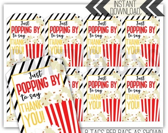 Popcorn Thank You - Etsy