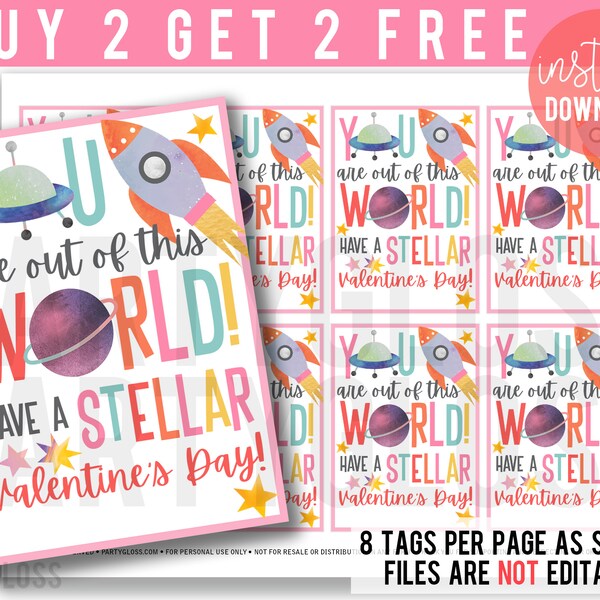 Space Valentine - Etsy