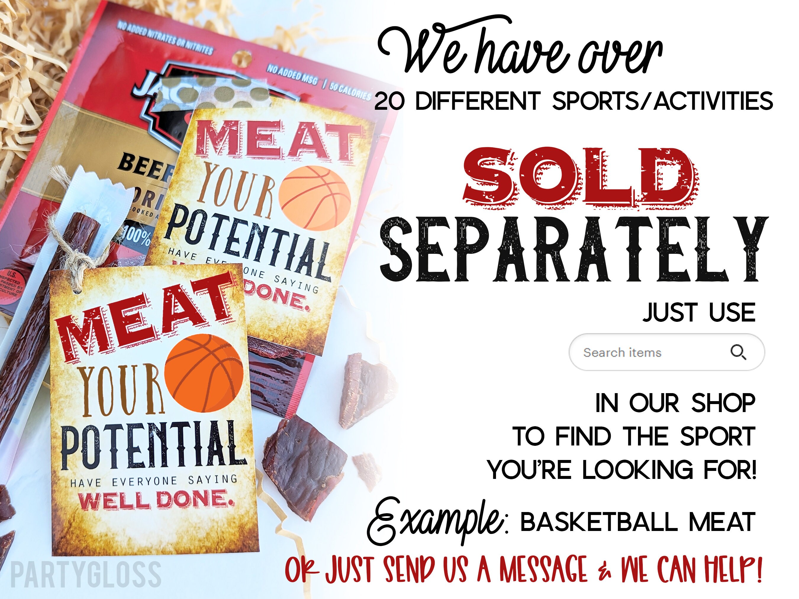 Editable Cheer Meat Your Potential Printable Gift Tags, Good Luck Big ...