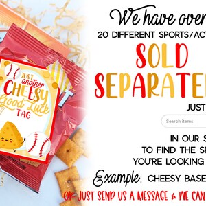 Music Cheesy Good Luck Printable Gift Tags, Cheese Crackers Stick Snack ...