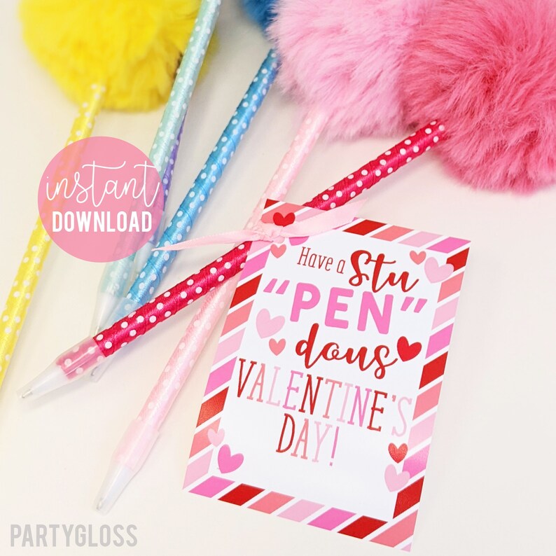 Stupendous Valentine's Day Printable Teacher Valentine Marker Pen ...