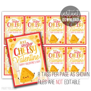 Cheese Valentine's Day Printable, String Cheese Valentine, Cheesey ...