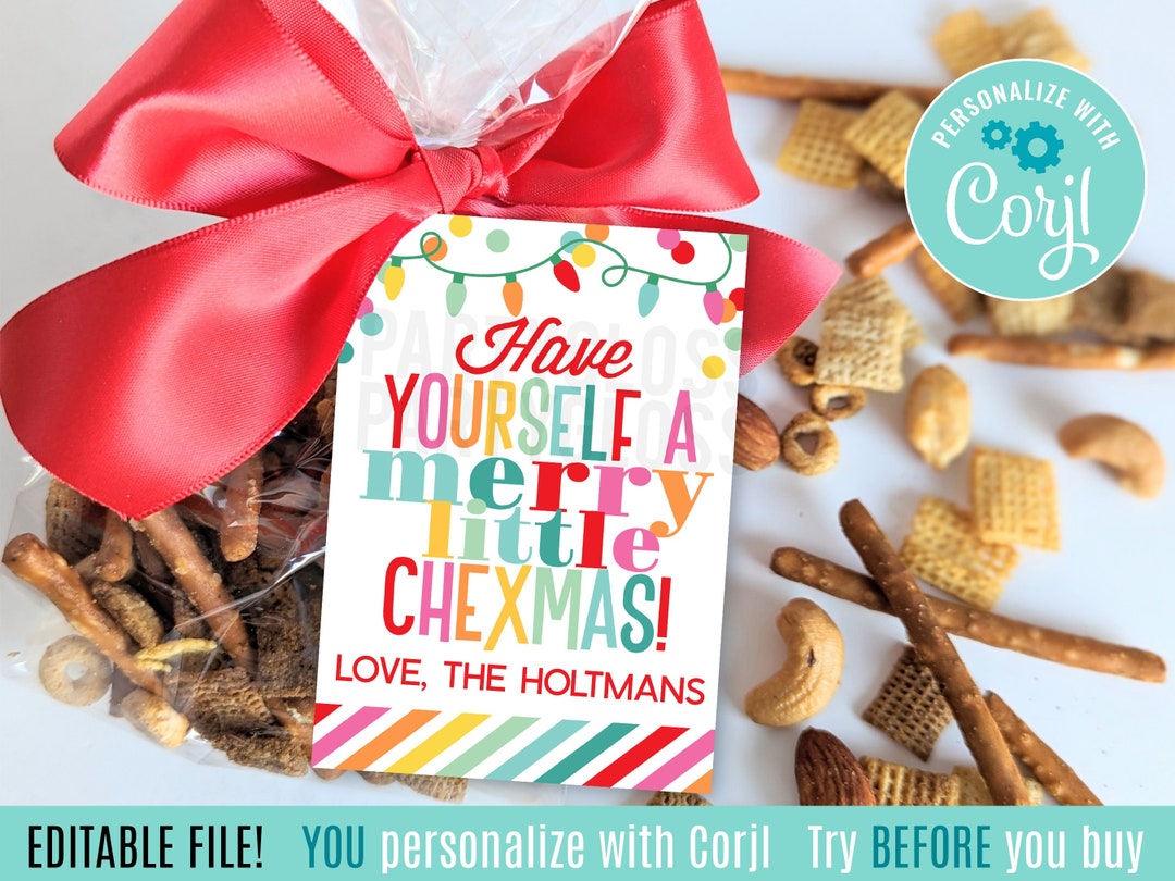 Editable Christmas Have Yourself A Merry Little Chexmas Appreciation ...