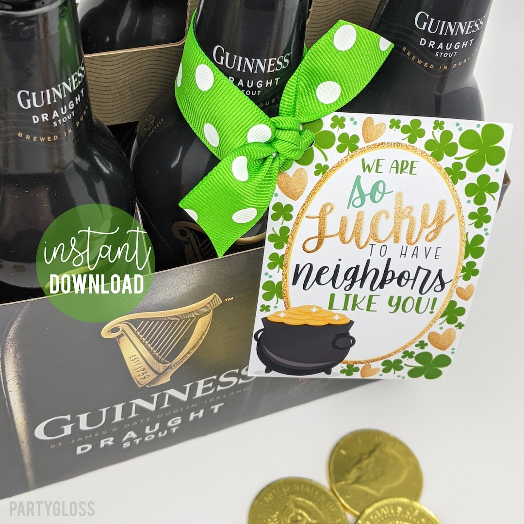 St. Patrick's Day Neighbor Appreciation Printable Tags, Lucky to Have ...