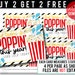 Popcorn Swim Team Good Luck Printable Gift Tags, Diving Swimming Water ...
