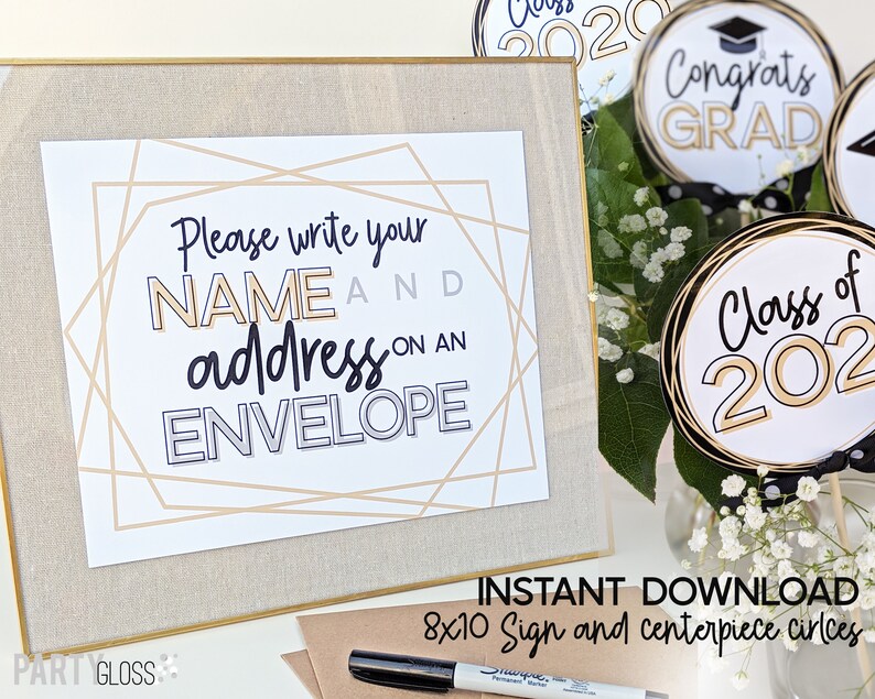 Graduation Printable Package Grad Party Decor Class of | Etsy