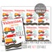 Valentine's Day Printable Tag Cars Trucks Valentine I Like How You Roll ...