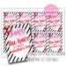 Hair Tie Scrunchie Valentine's Day Printable, Clip Valentine Love is in ...