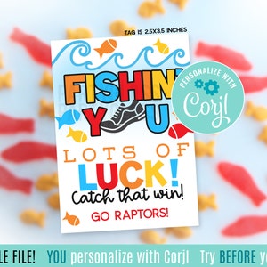 Editable Cross Country Fishin' You Lots of Luck Catch That Win ...