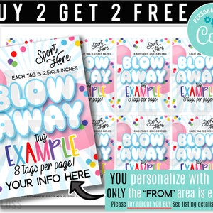 Editable Music Printable Gift Tags Blow Away the Competition Good Luck ...