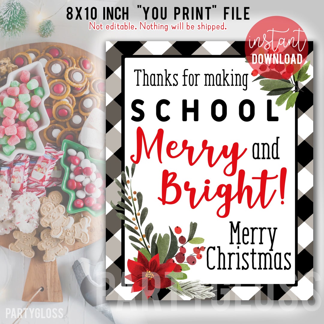 Teacher Appreciation 8x10 Printable Sign Teachers Luncheon PTA PTSA ...