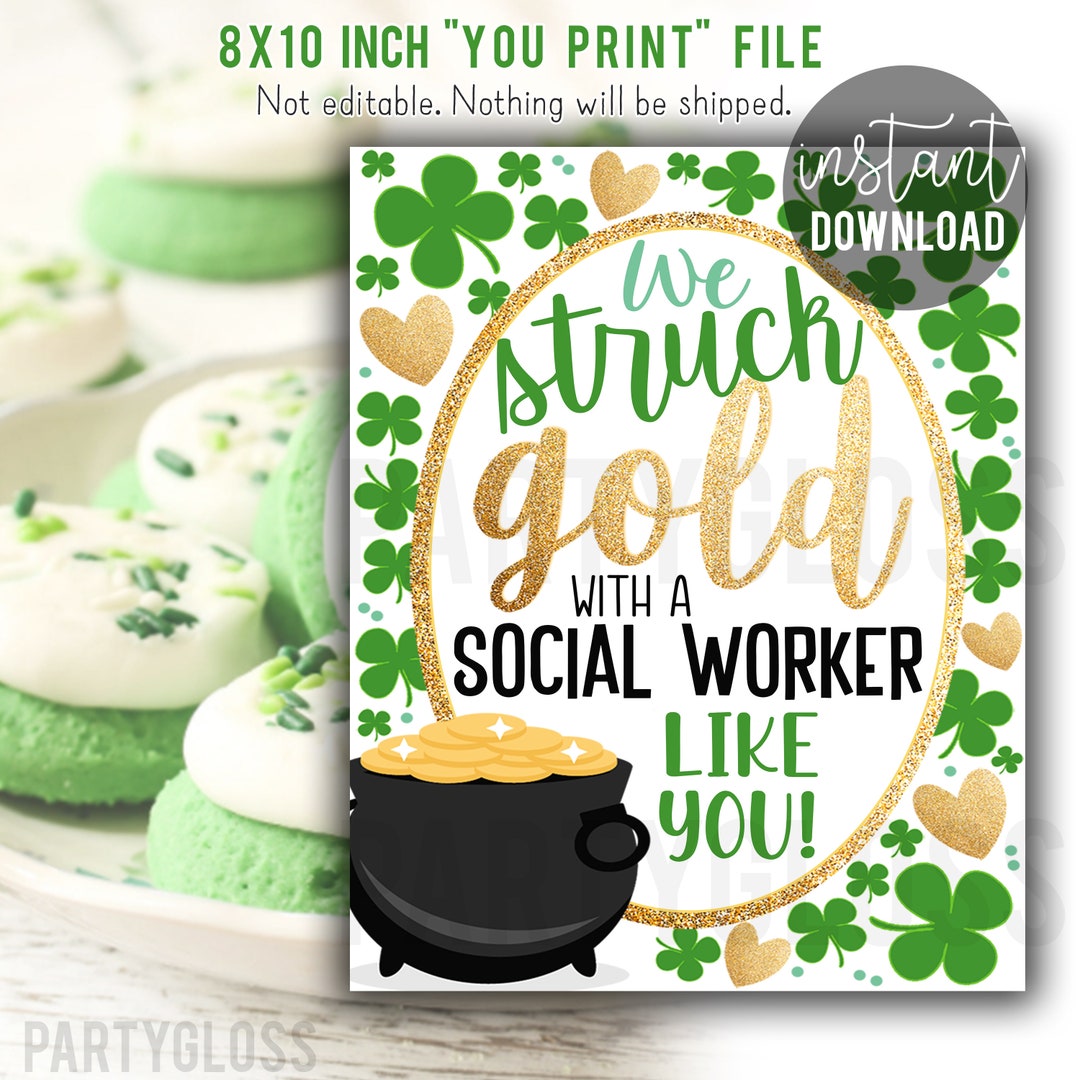 Social Worker Appreciation Sign, Staff Appreciation Week Ideas, PTA PTO ...