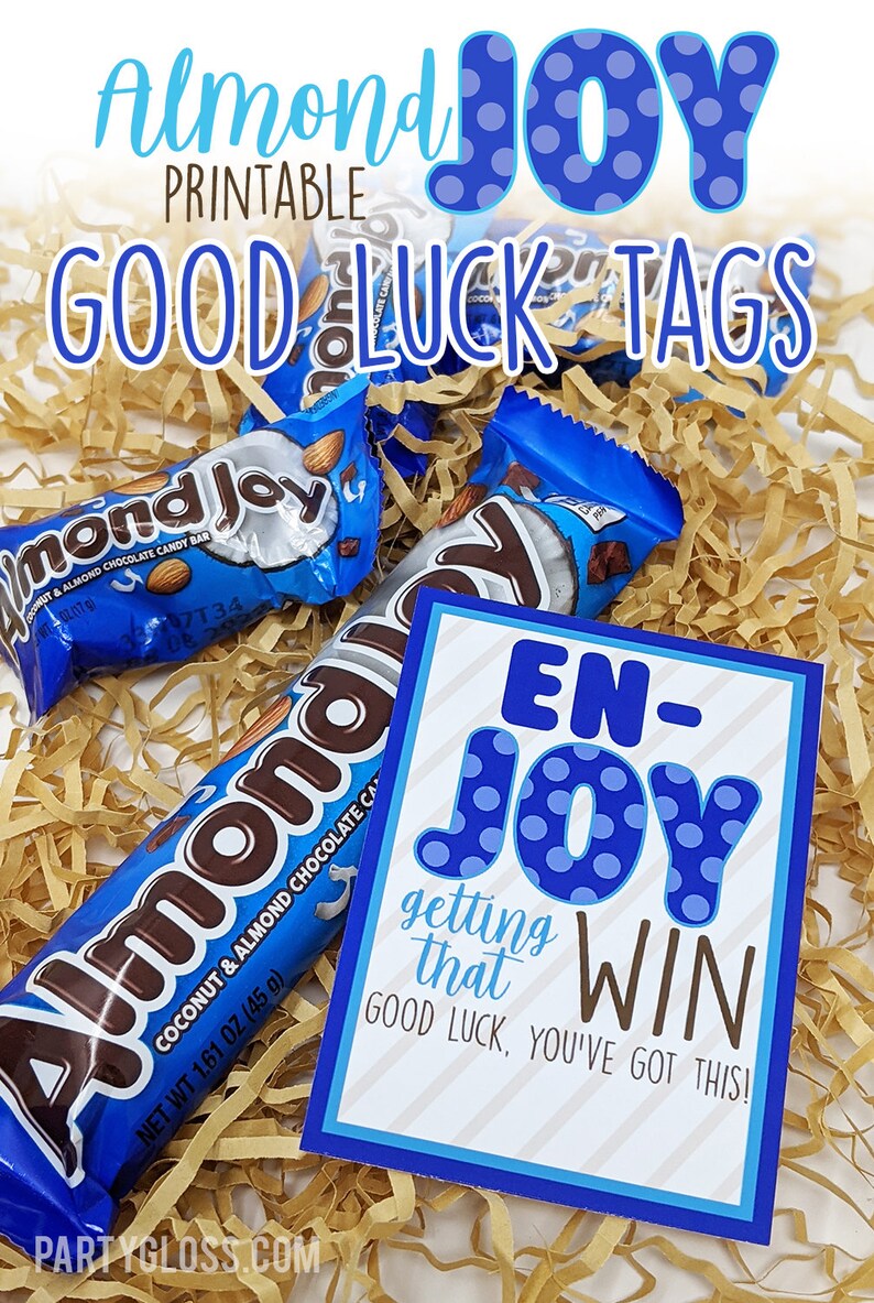 Good Luck Printable Tag Printable Joy Team Tags Enjoy - Etsy