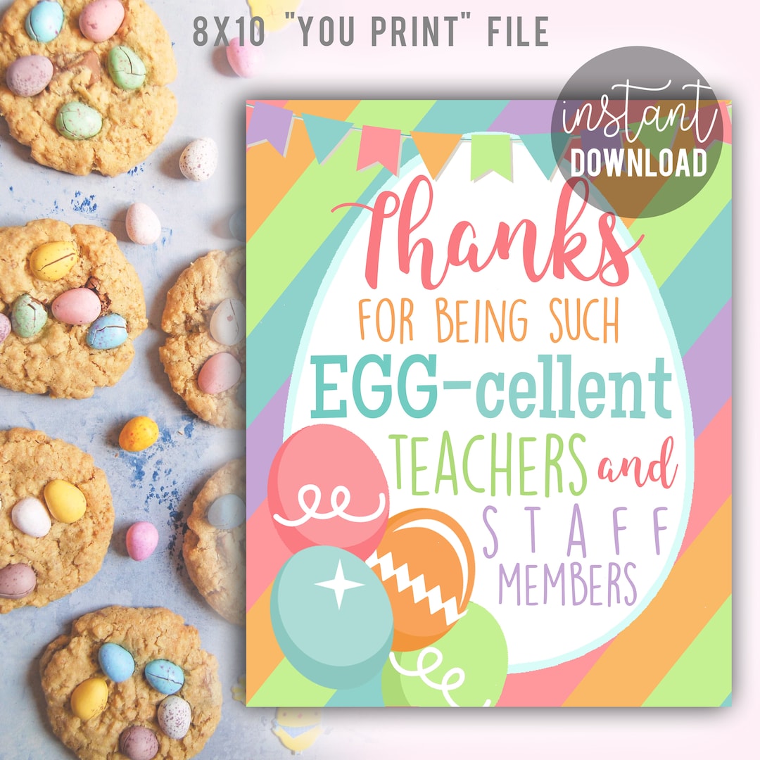 Teachers and Staff Appreciation Sign School Staff Teacher Breakroom ...