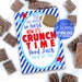 Football Crunch Time Good Luck Printable Gift Tags Chocolate - Etsy