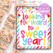 Looking Forward to A Sweet Year Back to School 8x10 Print Sign First ...