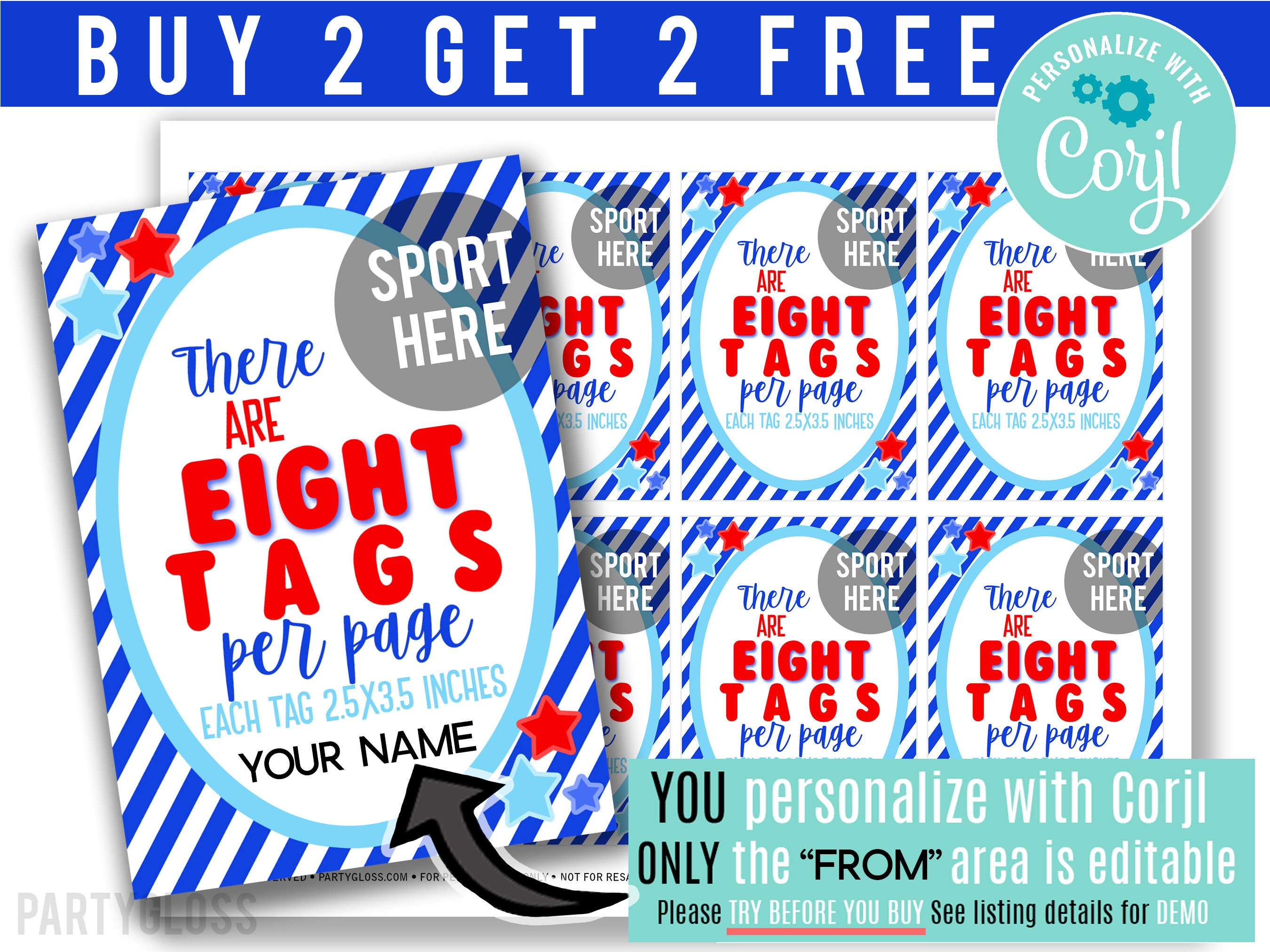 Editable Baseball Crunch Time Good Luck Printable Gift Tags, Chocolate ...