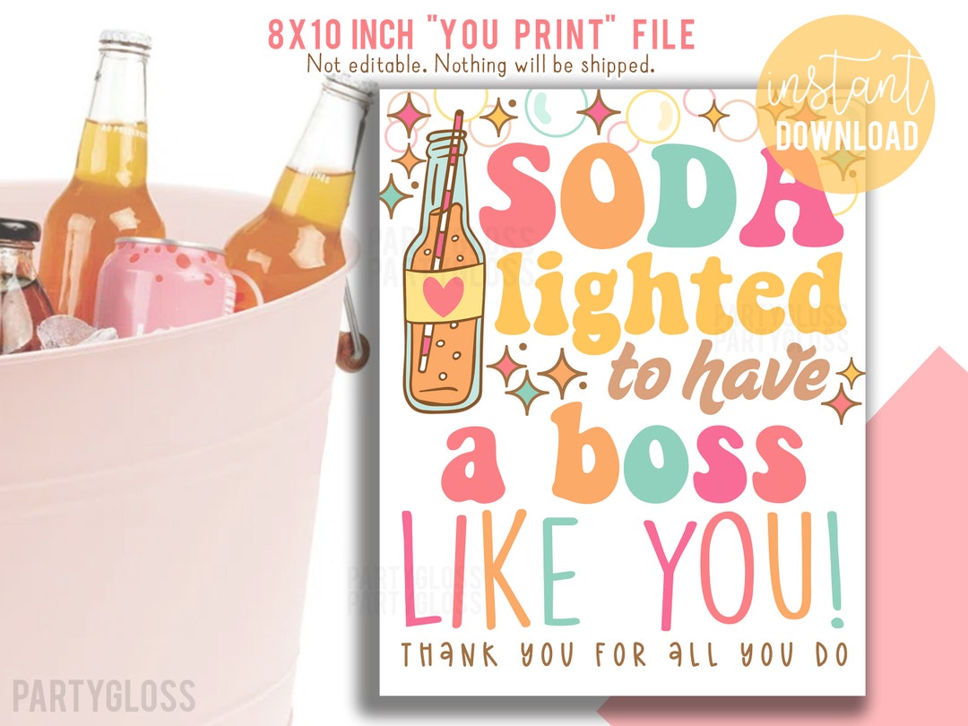 Boss Appreciation Print, Boss Like You Principal Staff Office Lunch ...