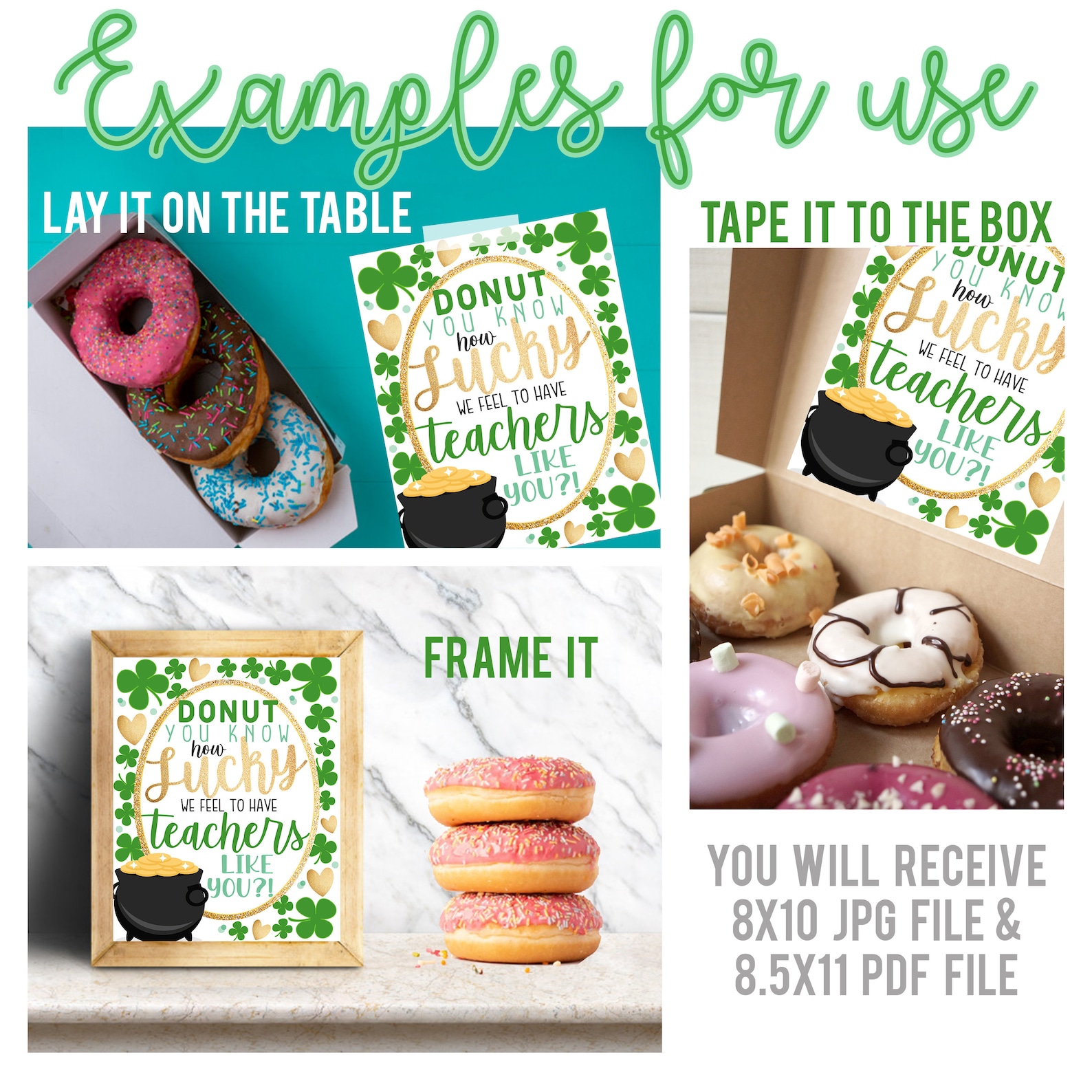 Teacher Appreciation Sign Donut Appreciation Donut Sign | Etsy