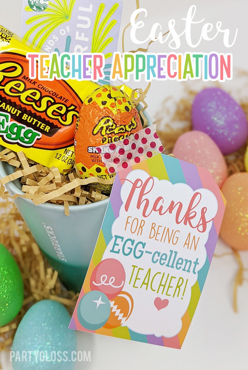 Easter Teacher Appreciation Printable Tags, Eggcellent Teachers, PTA ...