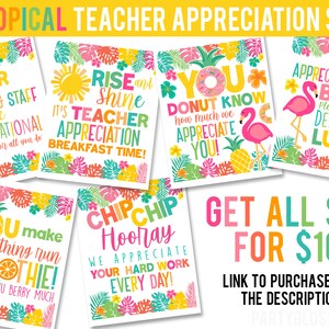 Teacher Appreciation 8x10 Printable, Smoothies for Staff, School PTO ...